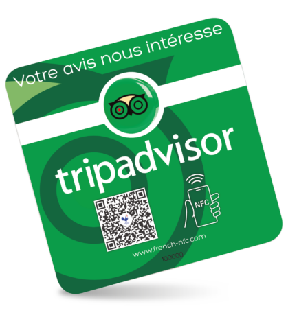Sticker Réseaux Connectée NFC – Tripadvisor – FRENCH NFC – Vos Produits ...