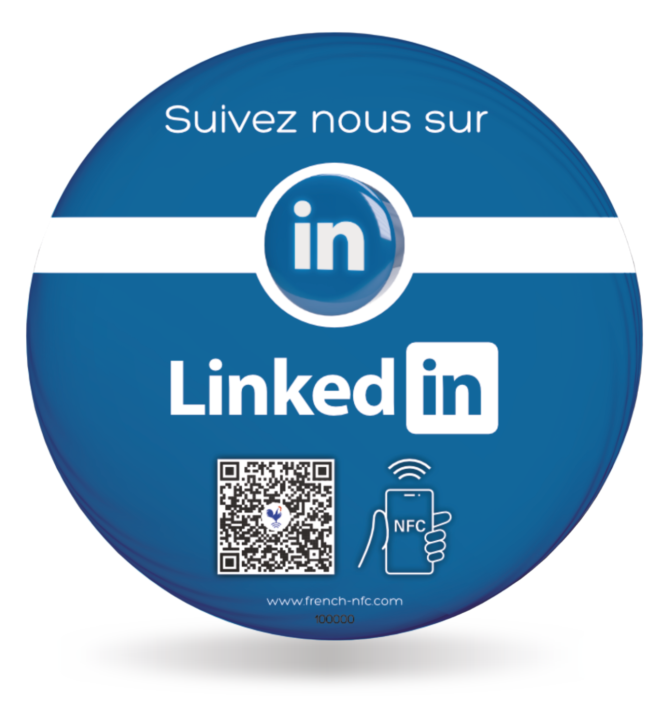 Sticker 3D Réseaux Connectée NFC – Linkedin – FRENCH NFC – Vos Produits ...
