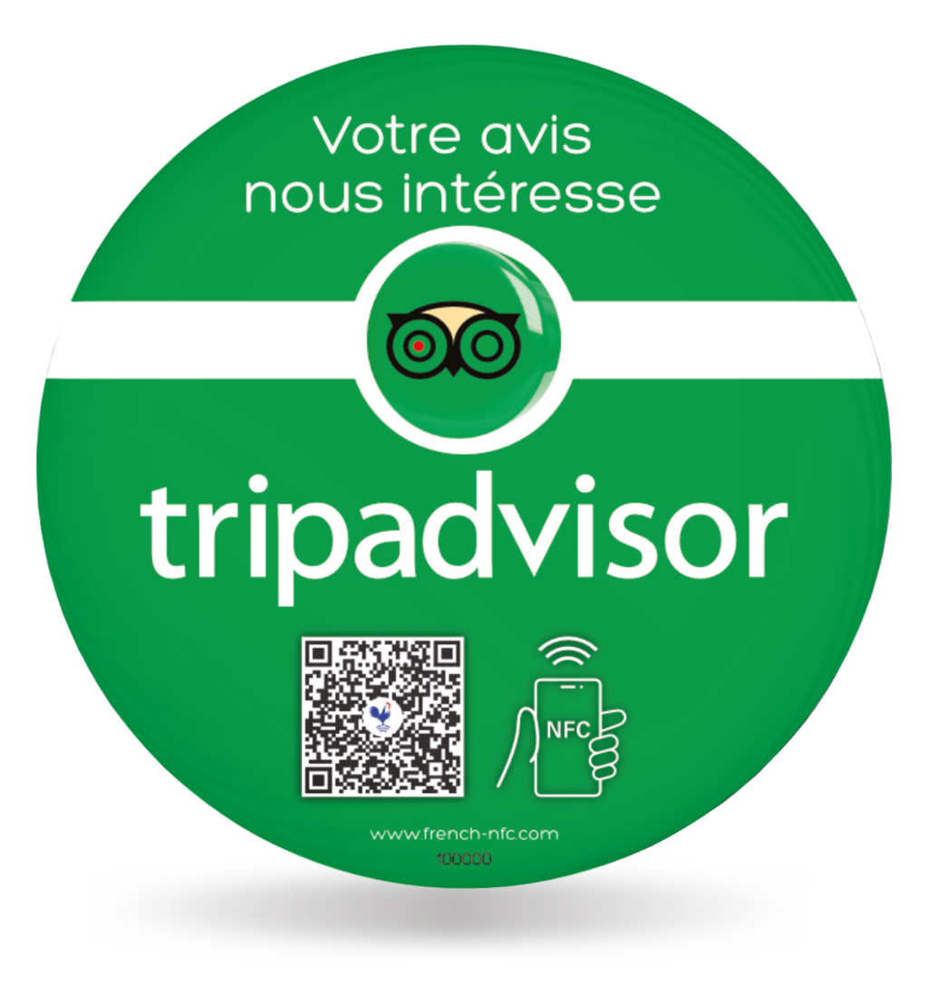 Sticker 3D Réseaux Connectée NFC – Tripadvisor – FRENCH NFC – Vos ...