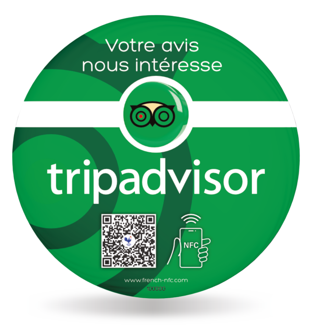 Sticker 3D Réseaux Connectée NFC – Tripadvisor – FRENCH NFC – Vos ...