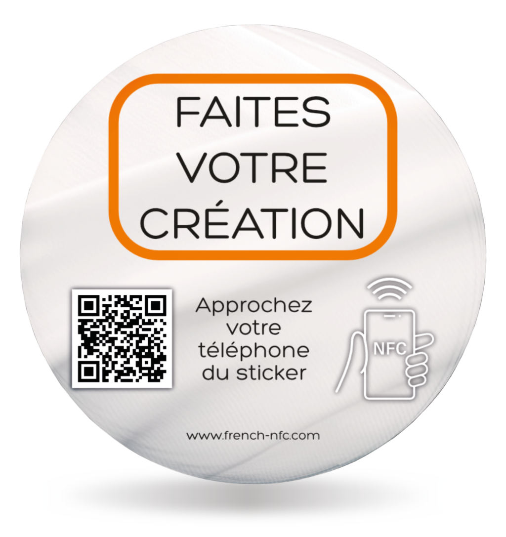 Sticker 3D Réseaux Connectée NFC – Personnalisé – FRENCH NFC – Vos ...